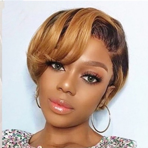 Hair | New Human Hair Ombre Pixie Wig | Poshmark